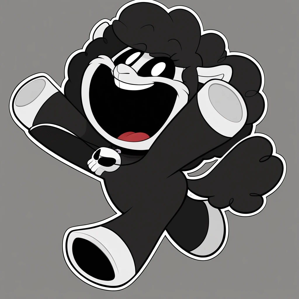 A sheep, female, poppy playtime, cute, cartoon, nightmare critters ...