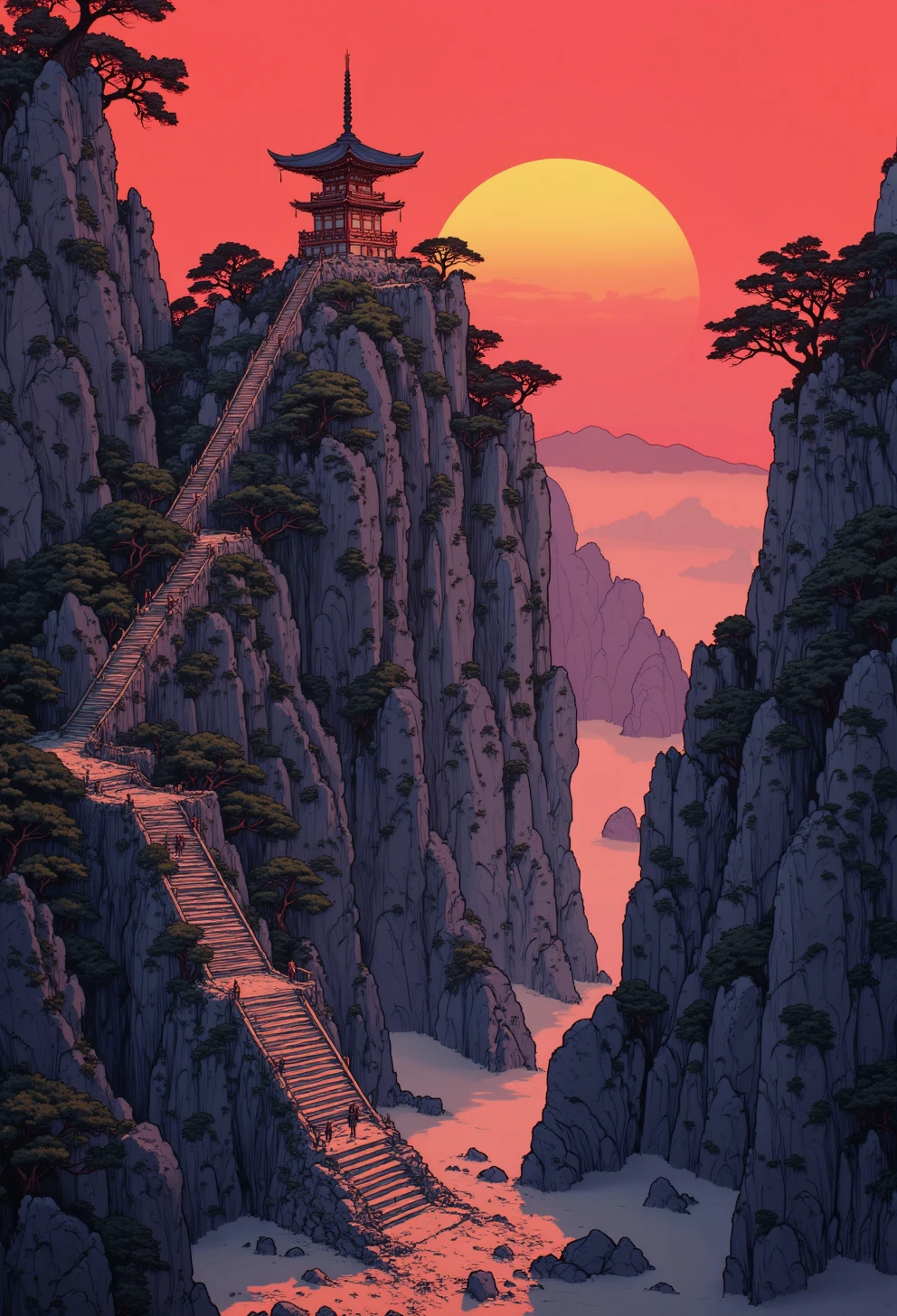 , in the style of cksc, Inkpunk Anime - SeaArt AI