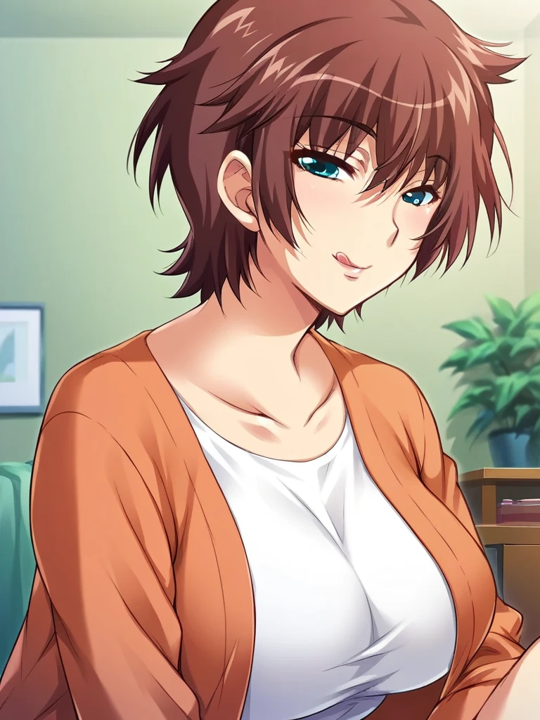 Score_9, score_8_up, score_7_up, 1girl, Miyahara Yumiko, short hair - SeaArt AI