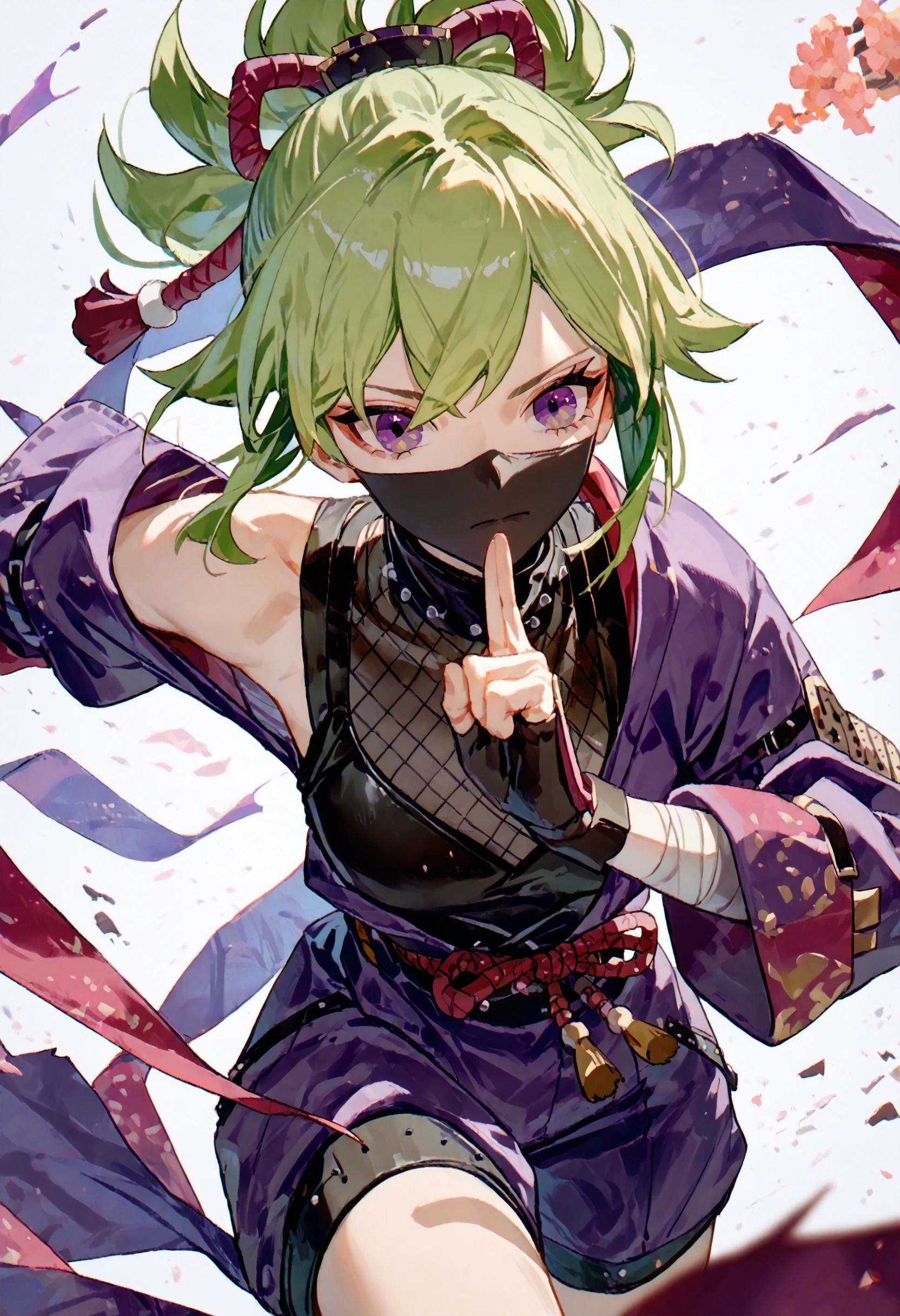 Score_9, score_8_up, score_7_up, 1girl, kuji-in, ninja, kuki shinobu ...