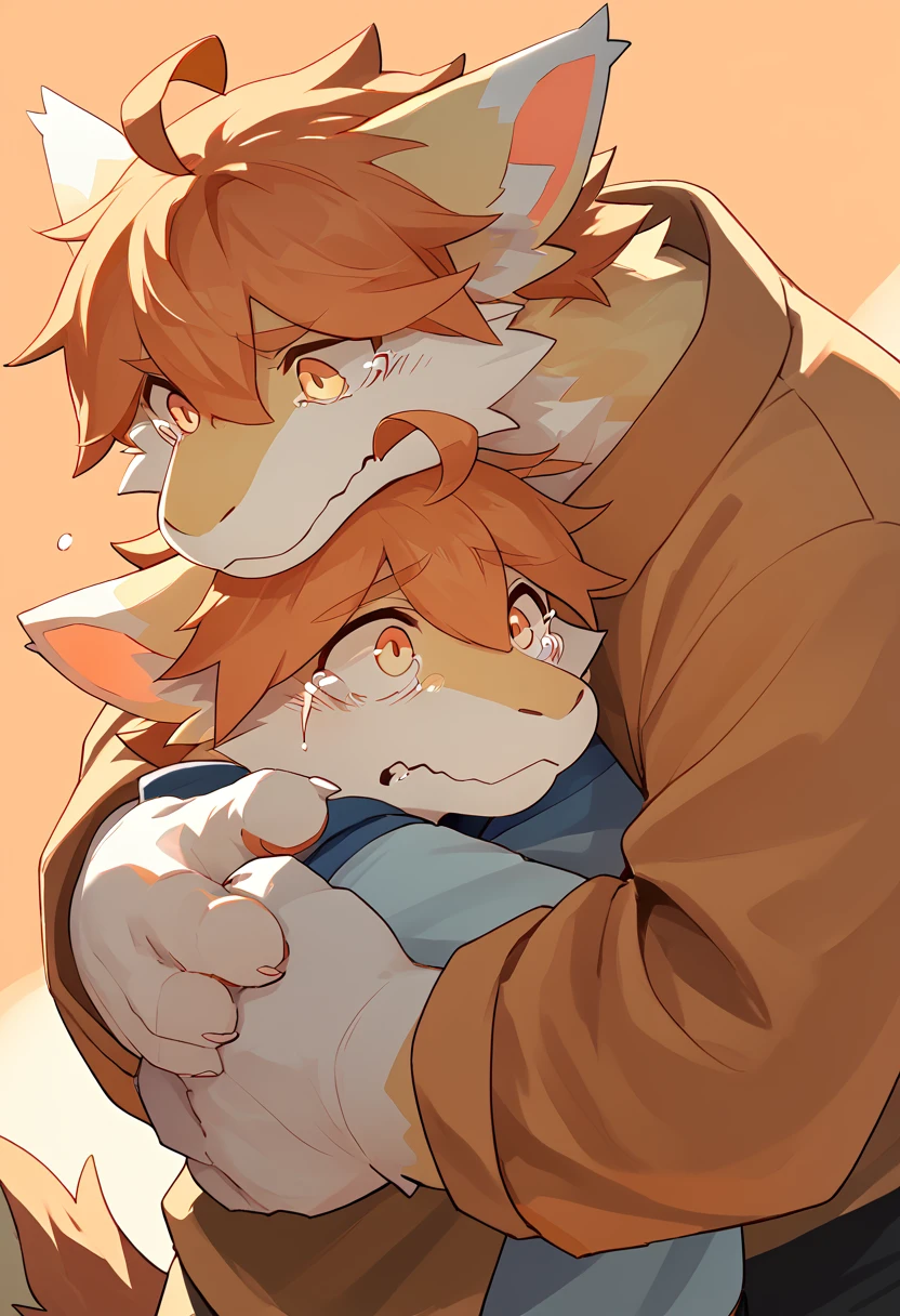 Score_9, score_8_up, score_7_up, by kuttoyaki, furry, duo, ahoge ...