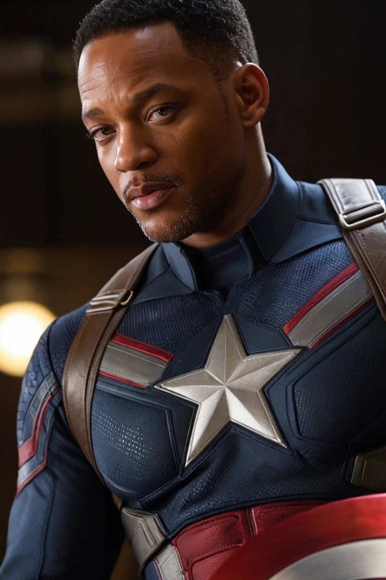 .Tarantino style Will Smith as Captain America 8k, high definition ...