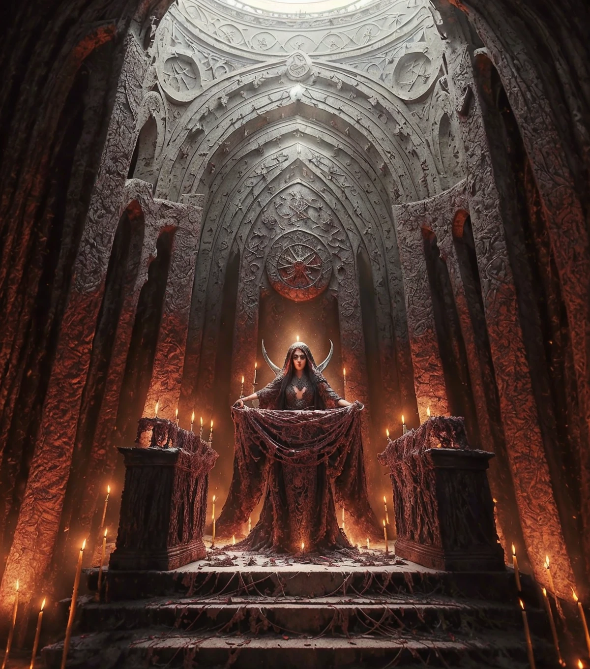 RAW photo, (masterpiece:1.3), subsurface scattering, heavy shadow ...