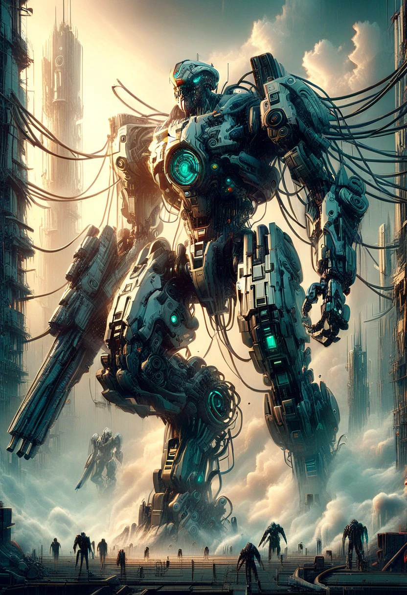Robot Mech, Futuristic, - SeaArt AI