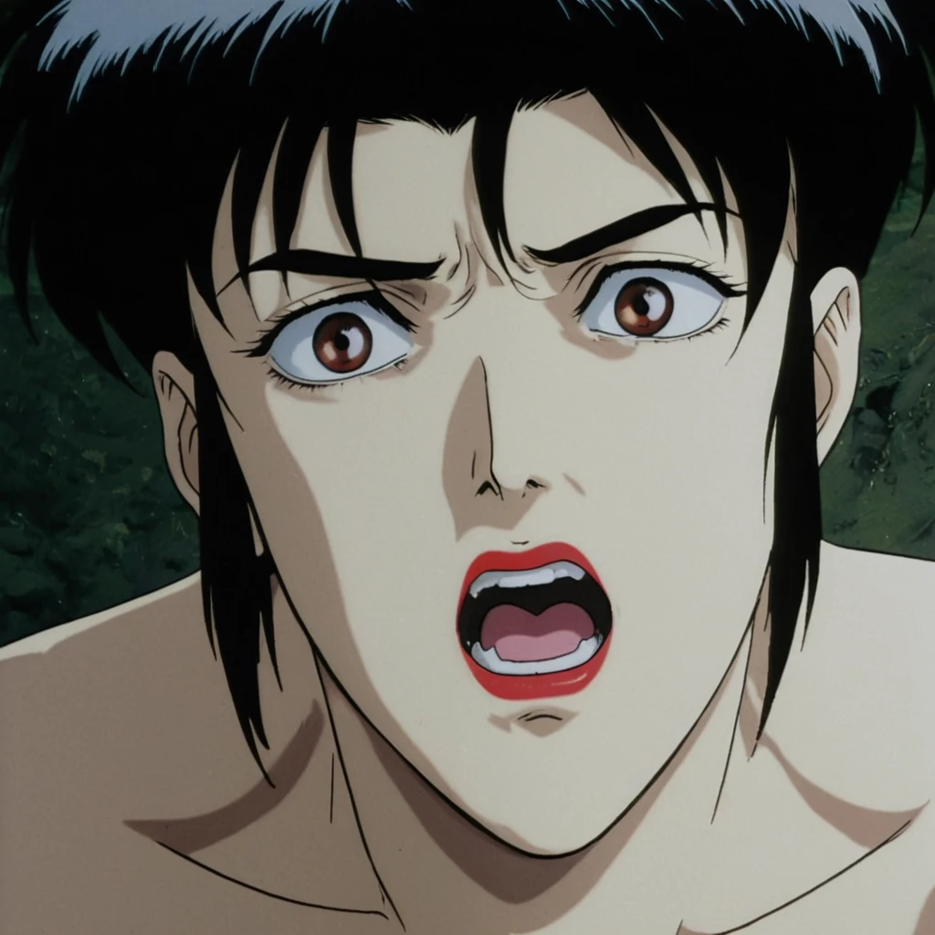 Kagero In 1990's Japanese anime film style a - SeaArt AI