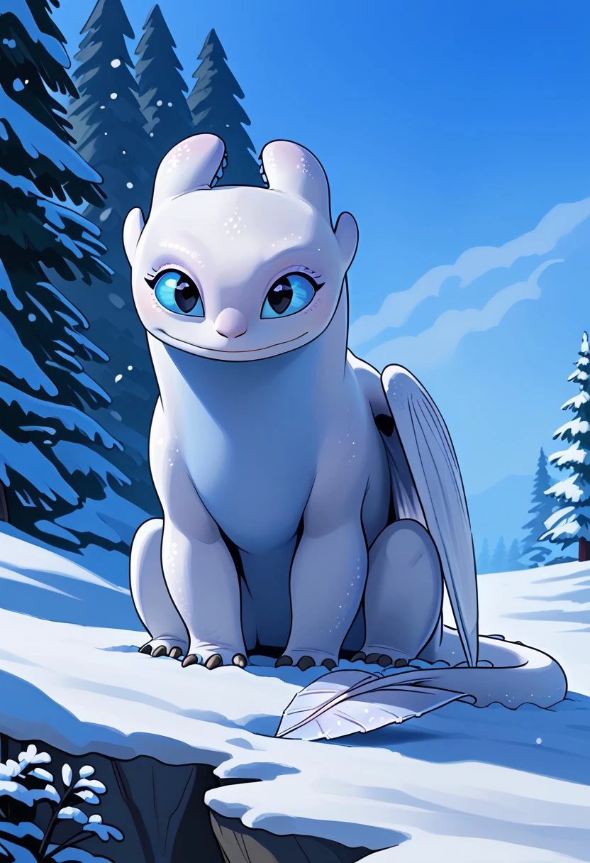 BREAK score_9, score_8_up, score_7_up, 1girl, solo, light_fury - SeaArt AI