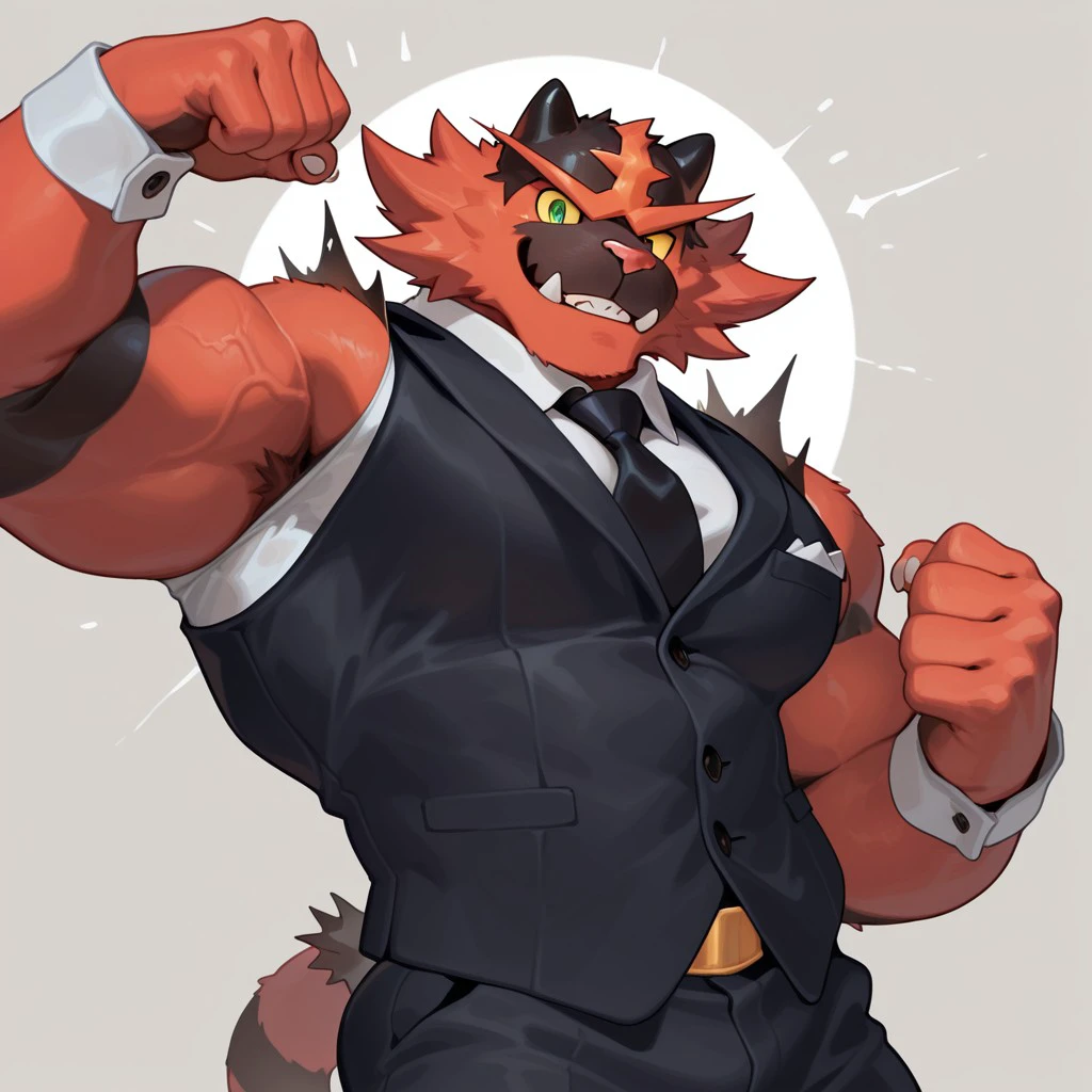 Masterpiece, best quality, amazing quality, solo, 1boy, Incineroar ...