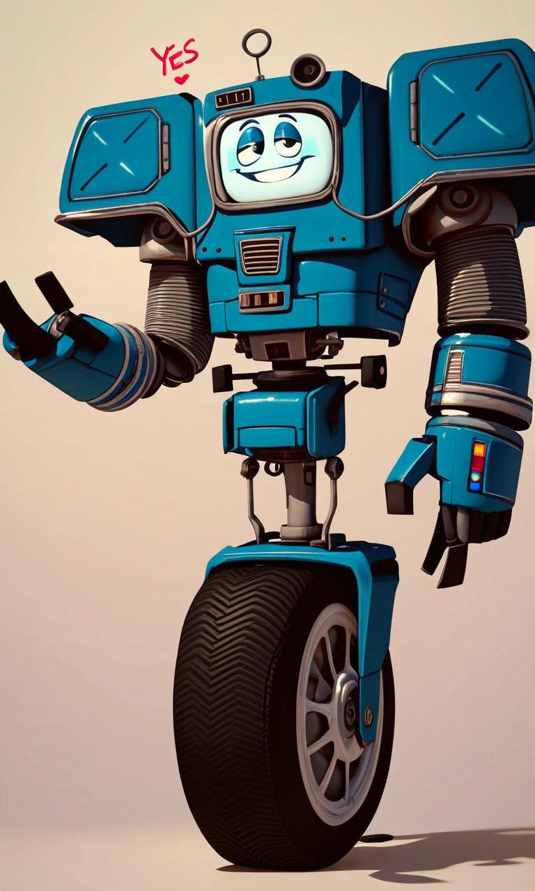 Score_9, score_8_up, score_7_up, Yes man, robot, single wheel robot ...