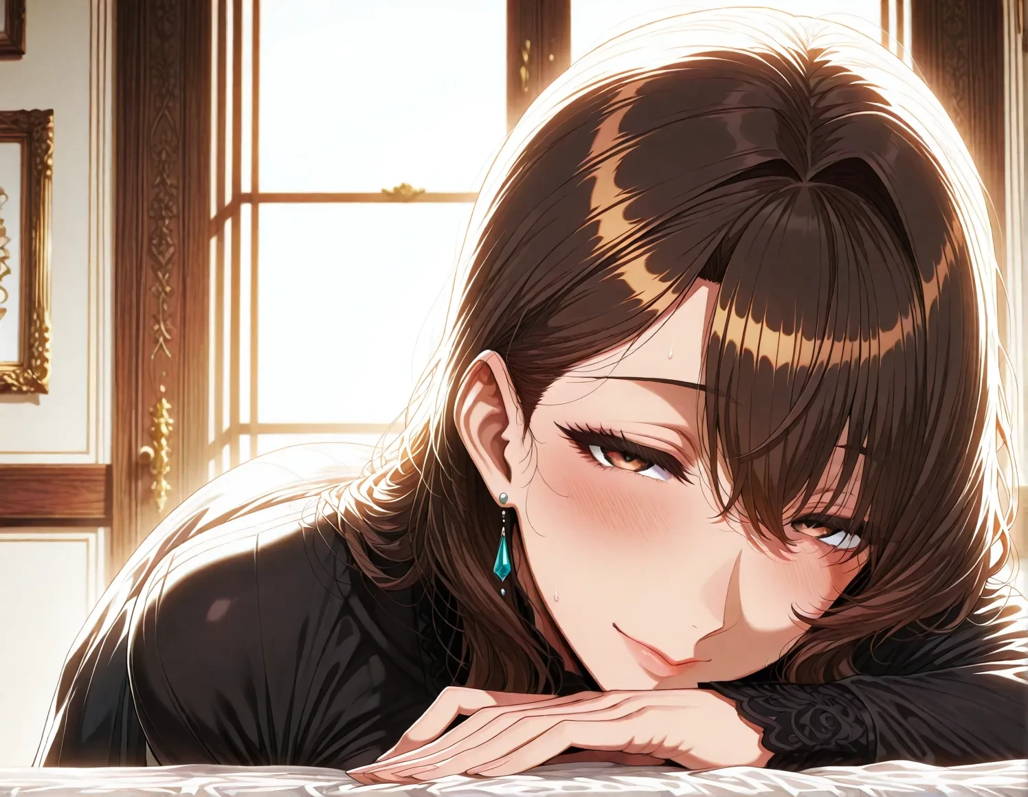 1girl,looking at viewer, seductive smile,