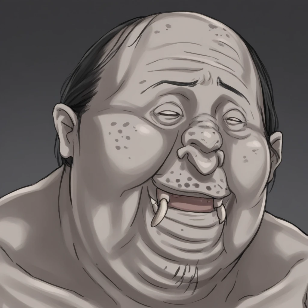 Cartoon of a man with a toothy grin on his face - SeaArt AI