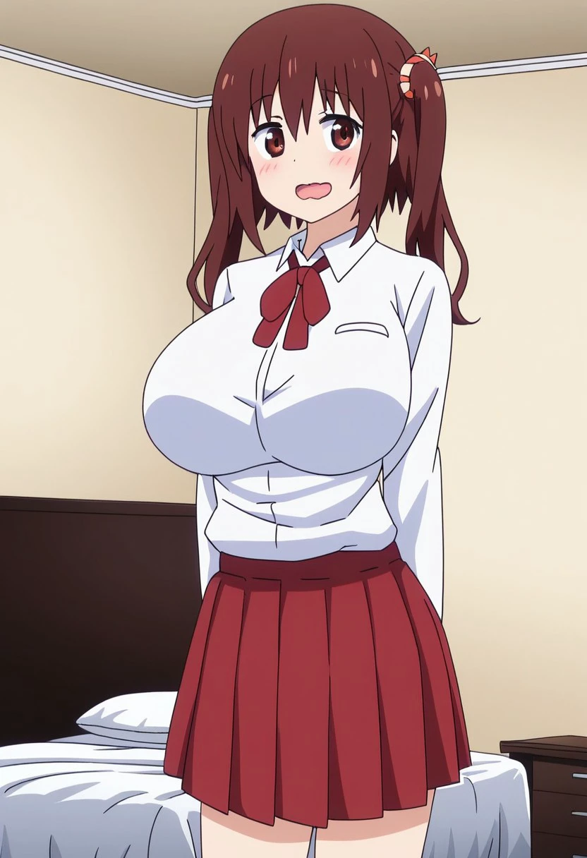 1girl, solo female, wavy mouth, open mouth, looking at viewer - SeaArt AI