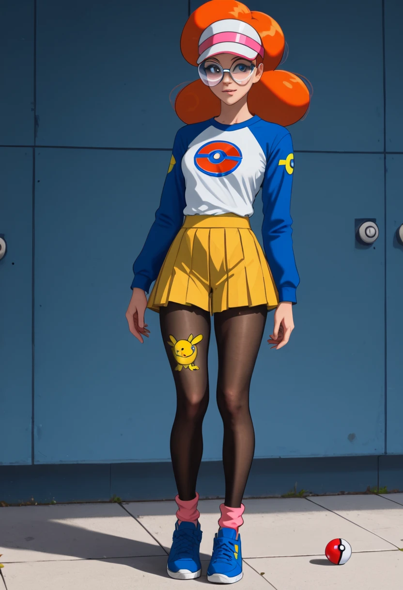 terra mandrile, orange hair, glasses HDA - SeaArt AI