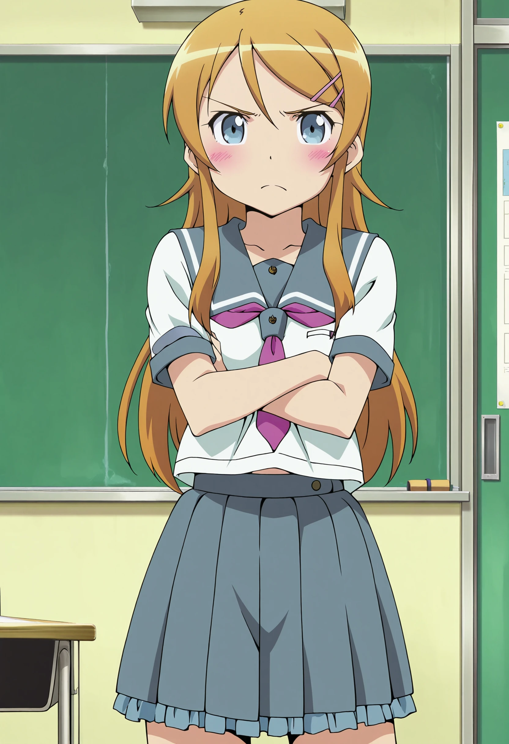 Anime screencap, anime coloring, detailed face, in a classroom - SeaArt AI