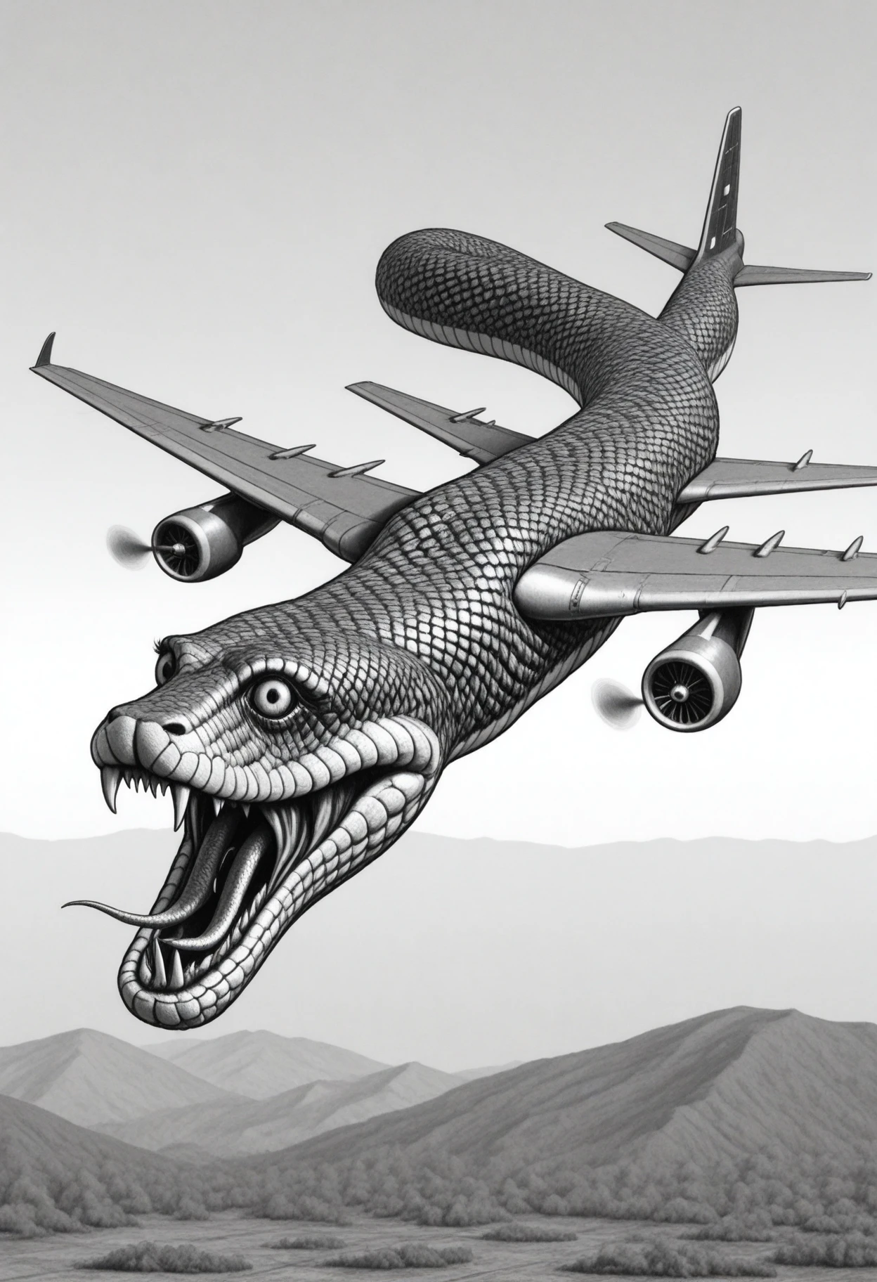 Itou Junji \(style\), jitostyle, monochrome, greyscale, Horror - SeaArt AI