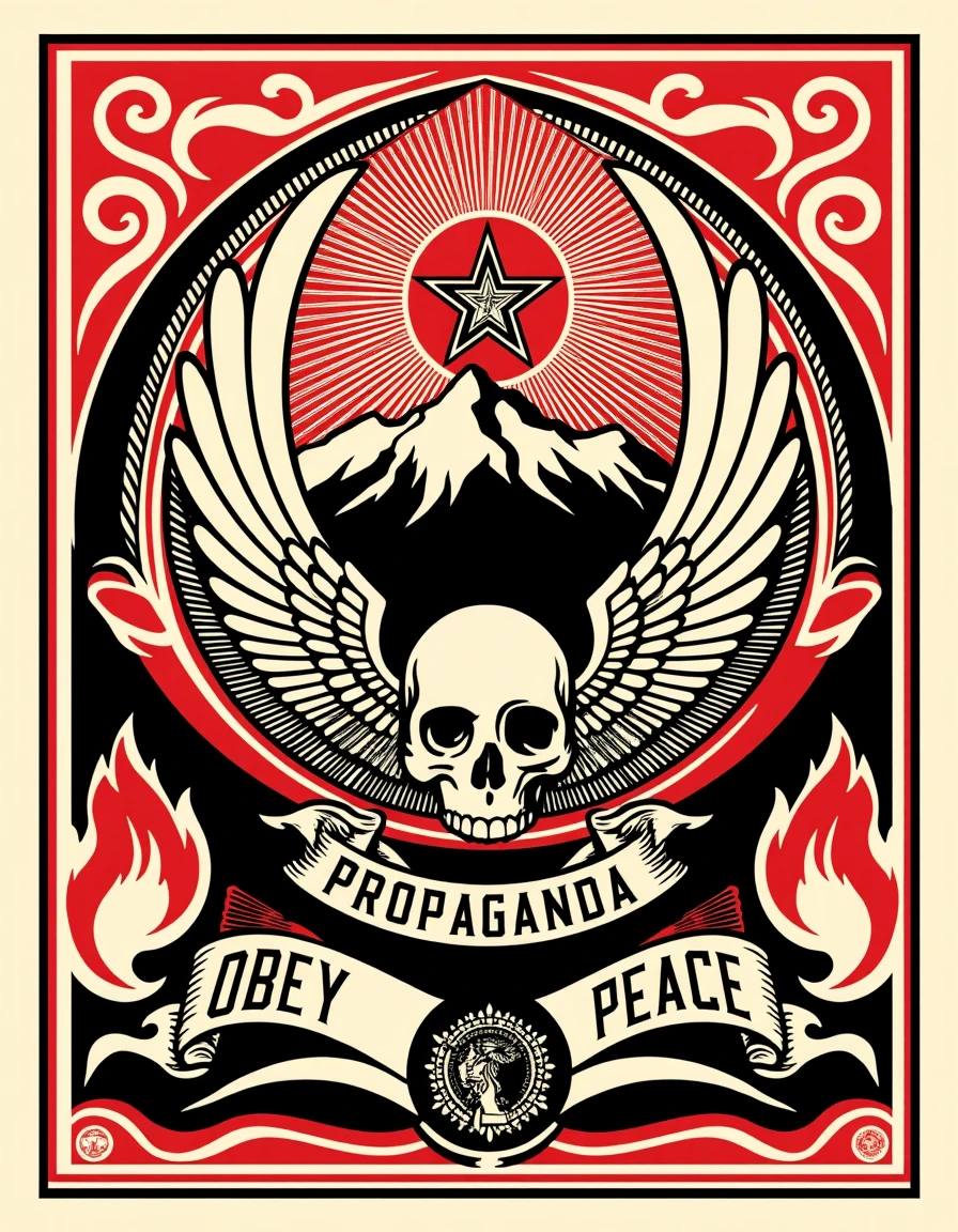 Political Posters - Shepard Fairey Style - SeaArt AIモデル