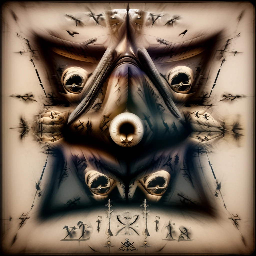 signs, symbols, dark being - SeaArt AI