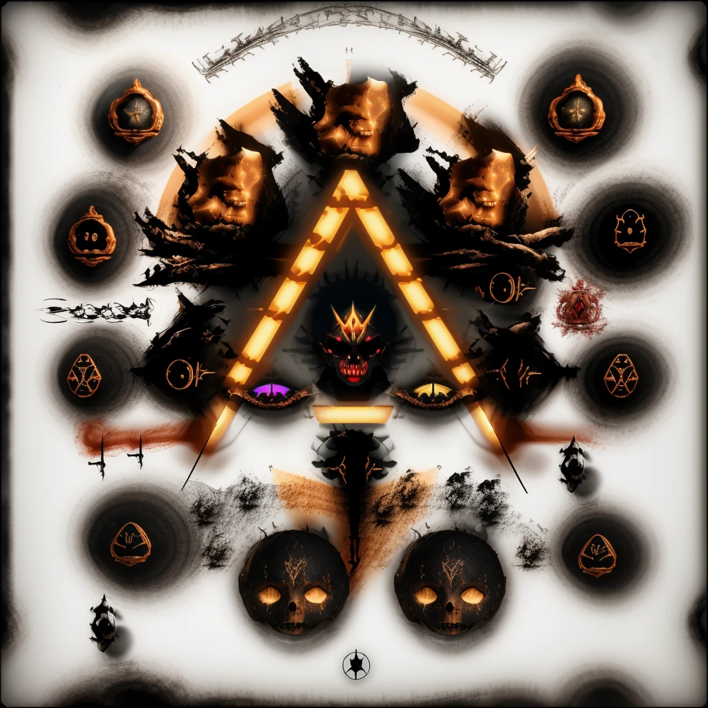 signs, symbols, dark being - SeaArt AI