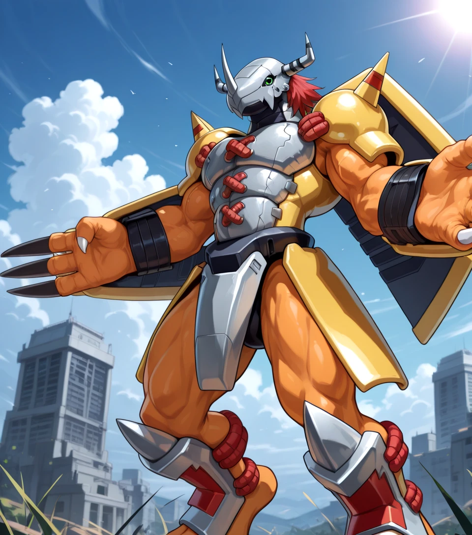Wargreymon, muscular - SeaArt AI