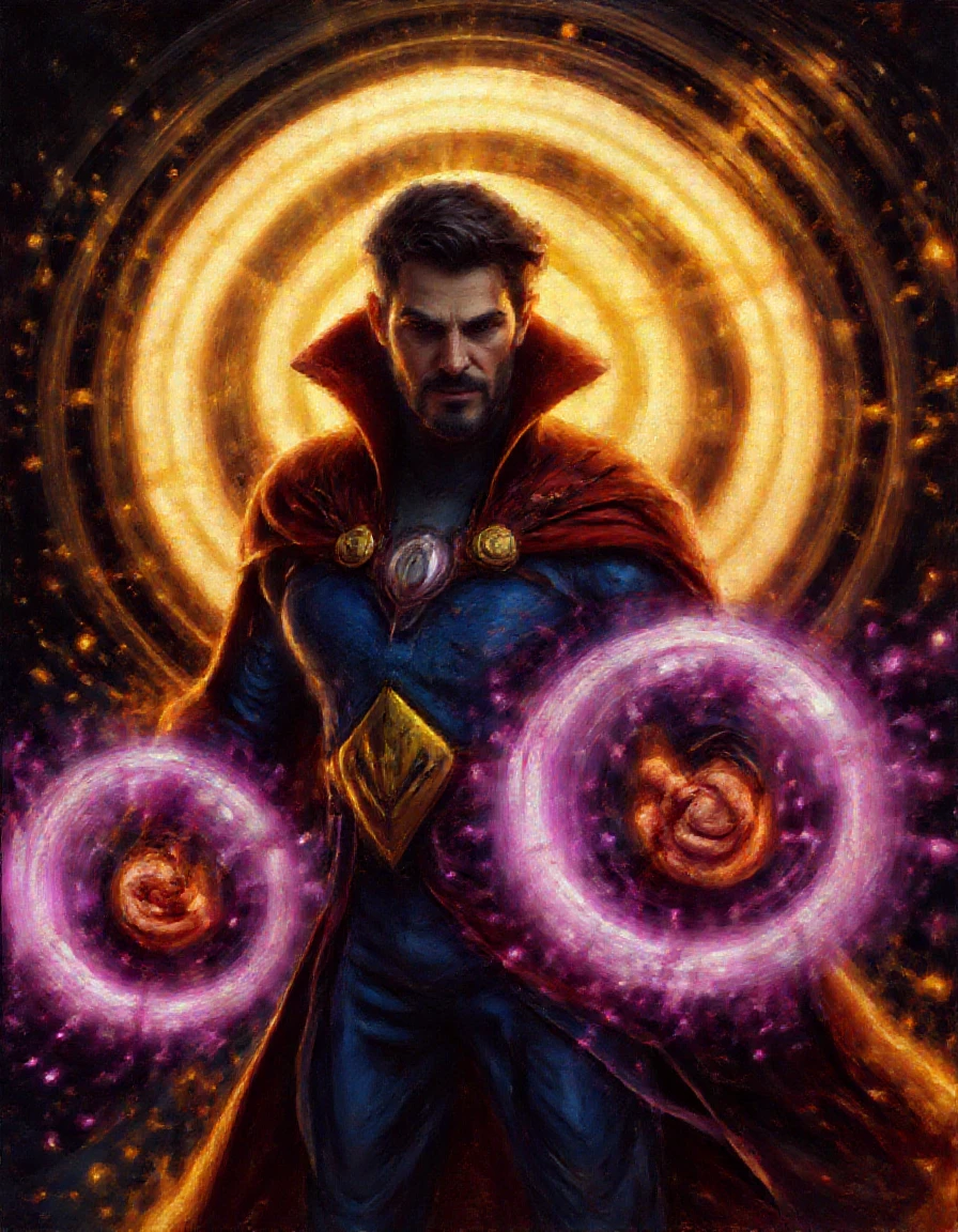 The image is a digital illustration of the marvel character Doctor ...