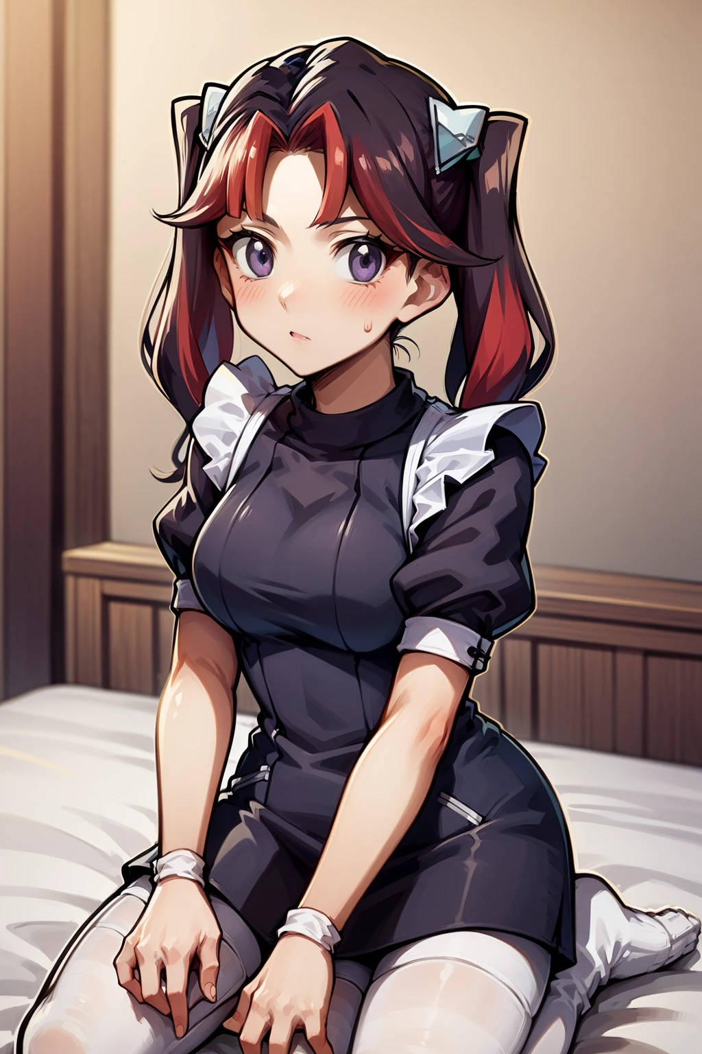 Masterpiece, best quality, 1girl, ray akaba, red hair, twintails ...