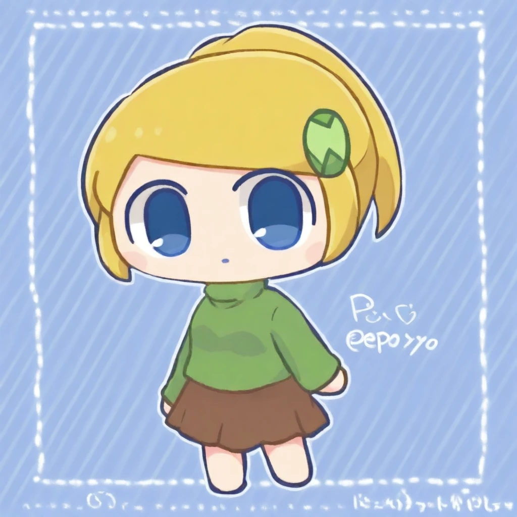 pepoyo, chibi, poniko, 1girl - SeaArt AI