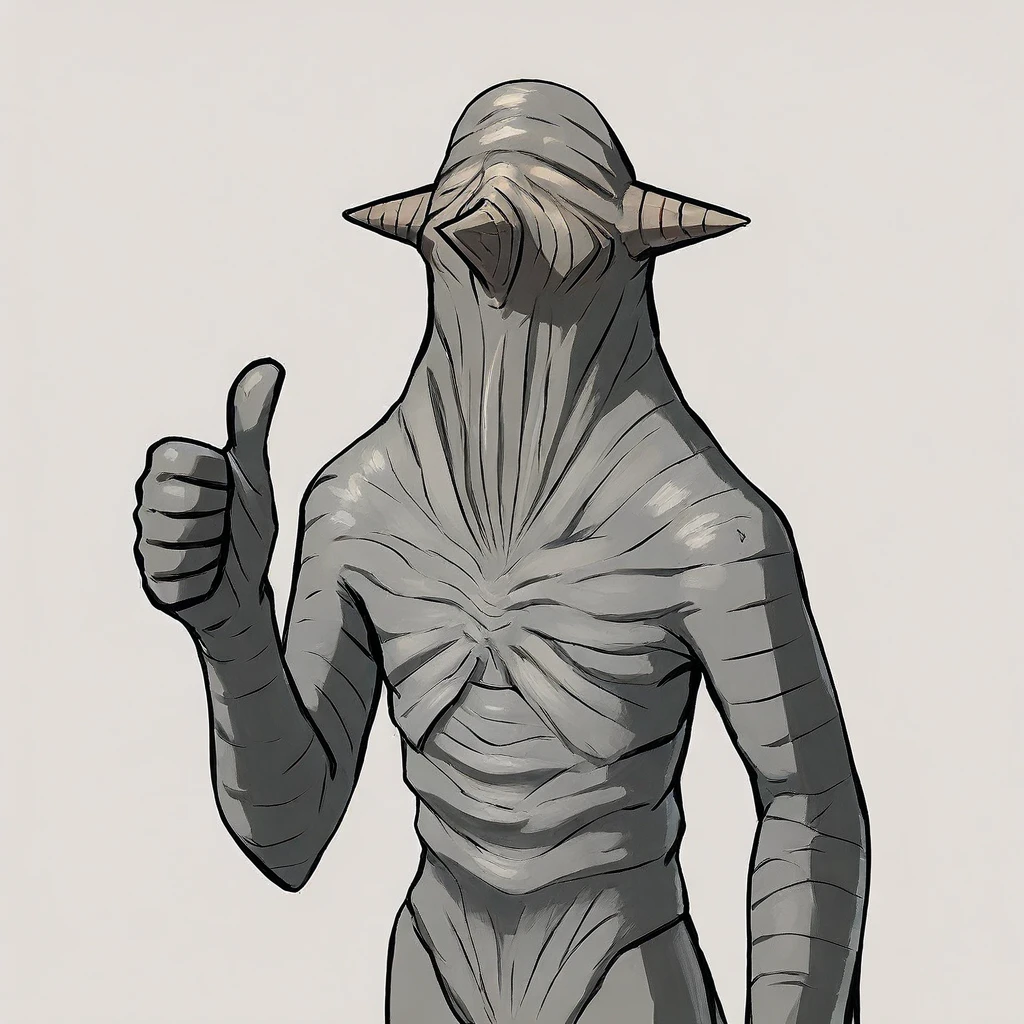A close up of a person with a mask on giving a thumbs up - SeaArt AI