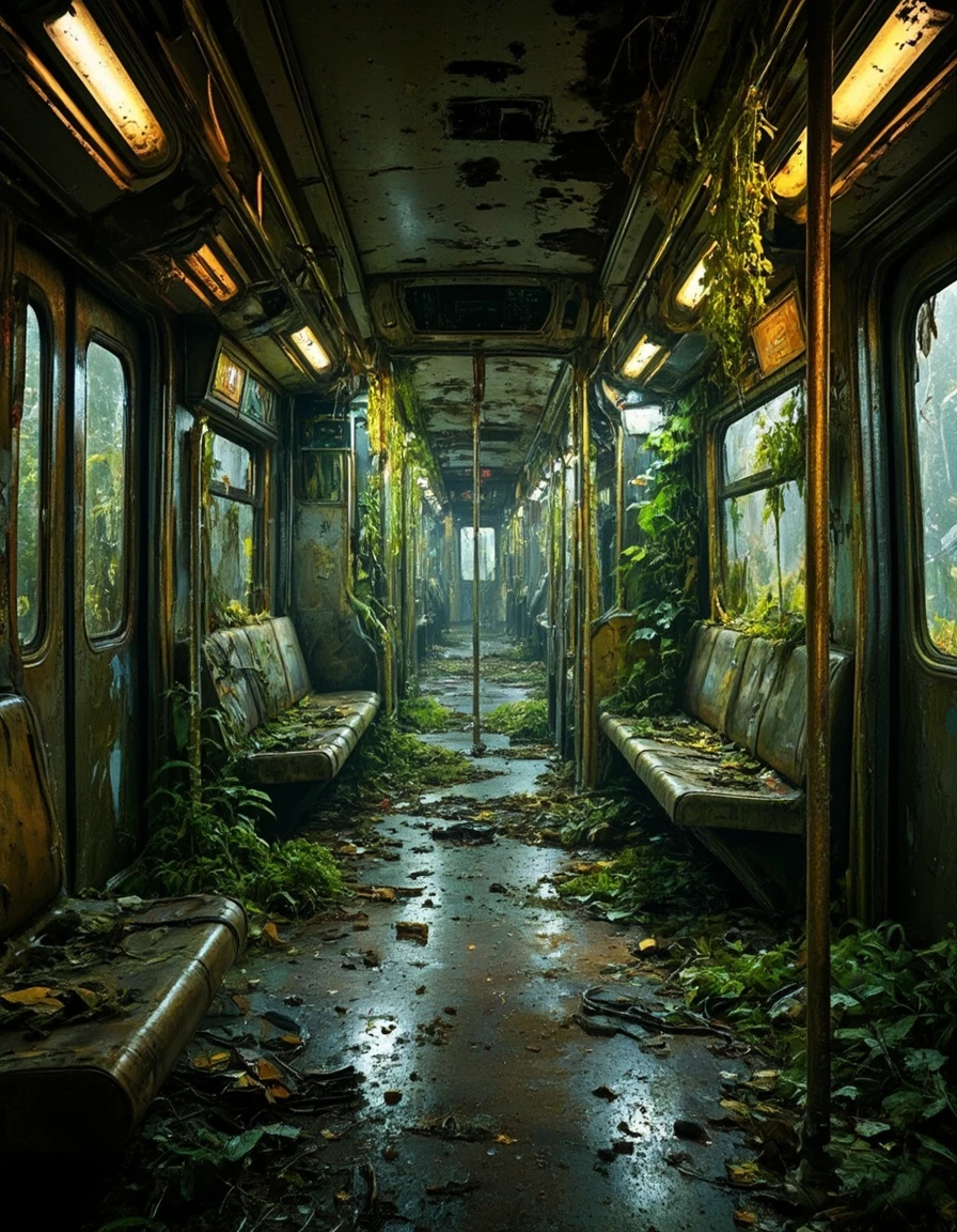 cw02lost, cyberpunk, subway - SeaArt AI