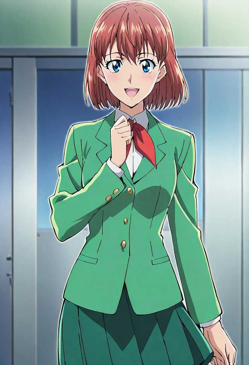 Source_anime,official art,masterpiece,1 girl,solo, anezaki mamori ...