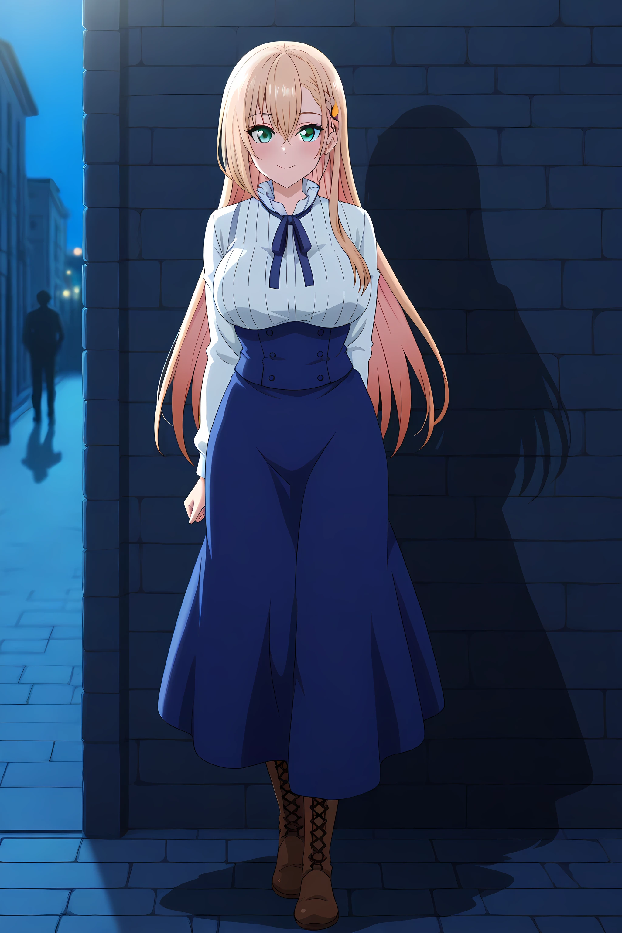 Primula_mallow_ilxl, defoutfit, 1girl, long hair, boots, braid - SeaArt AI