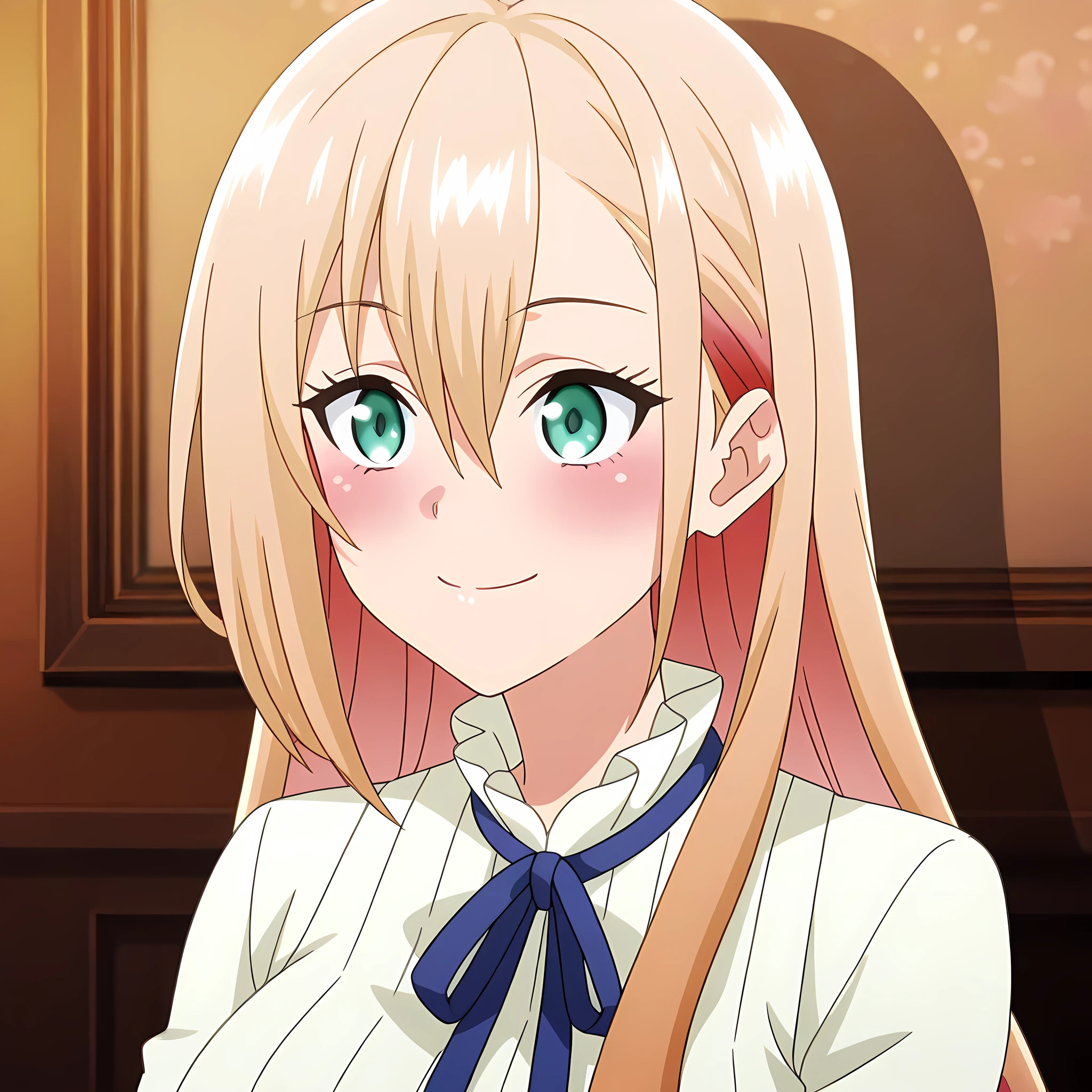 Primula_mallow_ilxl, defoutfit, 1girl, blonde hair, solo, blush - SeaArt AI