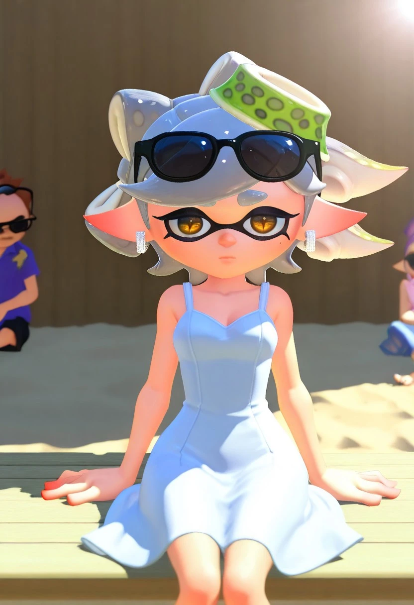 3d, splatoon, 1girl, solo, solo focus, looking at viewer, cowboy shot ...