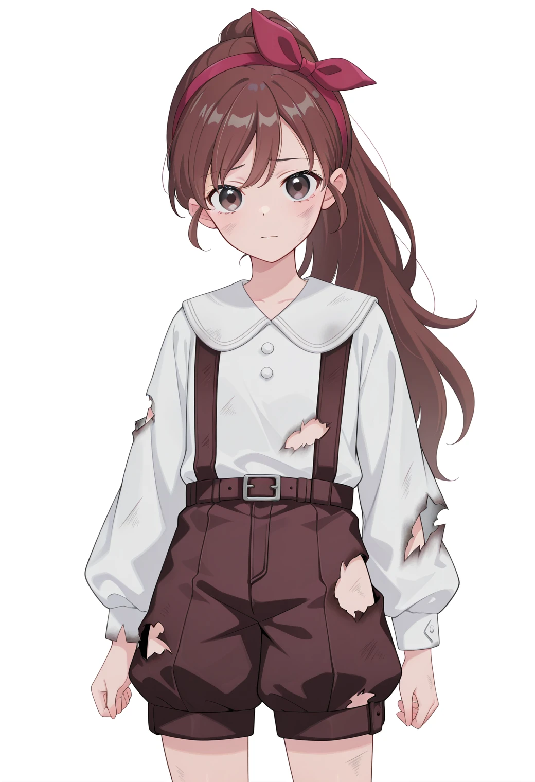 ,ruirui,brown hair,long hair,ponytail - SeaArt AI