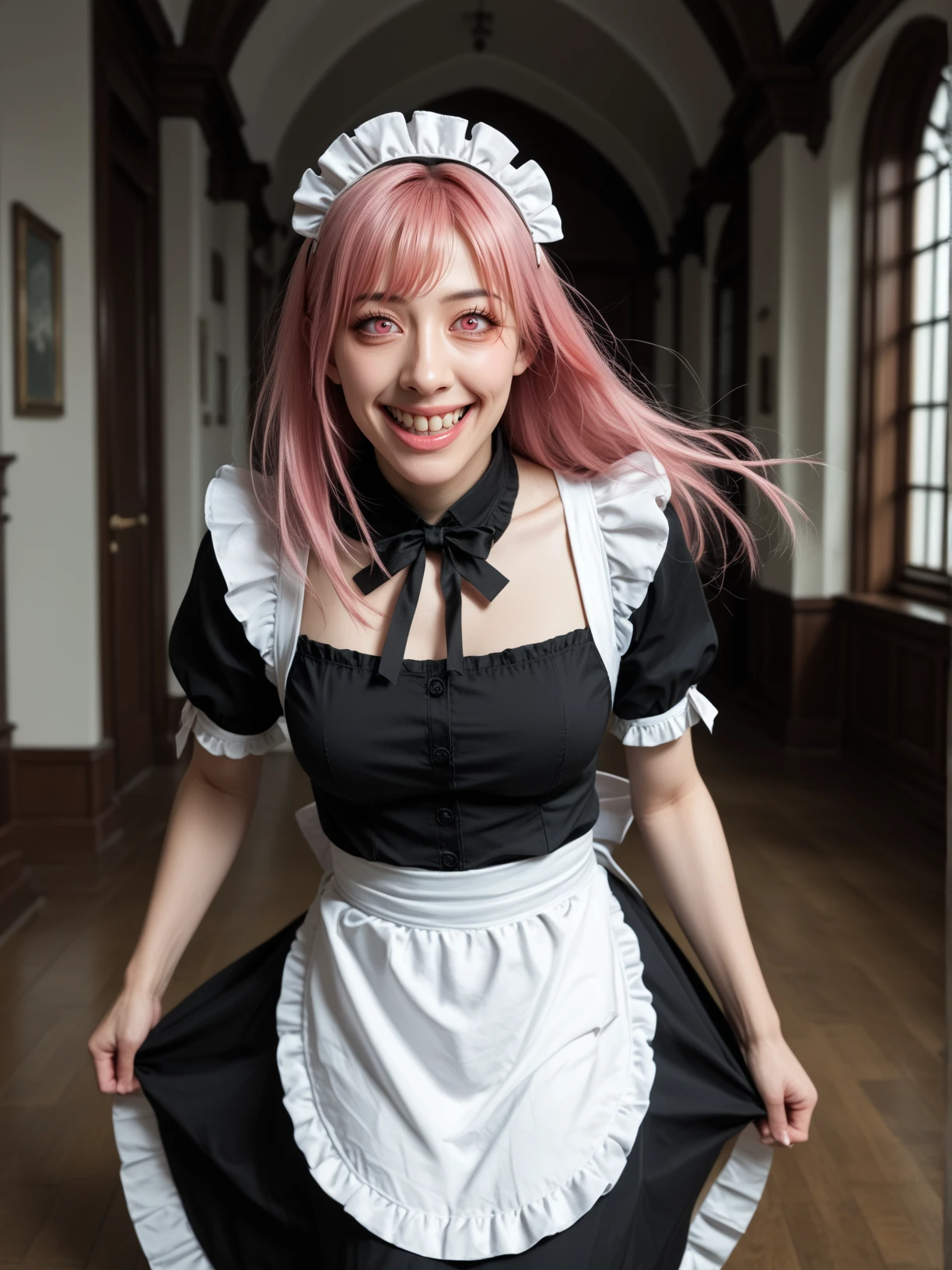 Score_9, score_8_up, score_7_up, adult, indoors, mansion, yandere maid ...