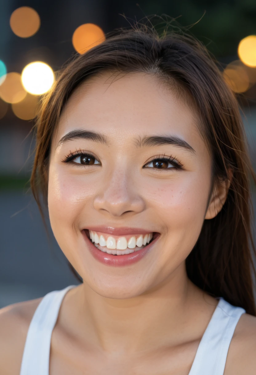Asian, bokeh, laughing, Tokyo - SeaArt AI