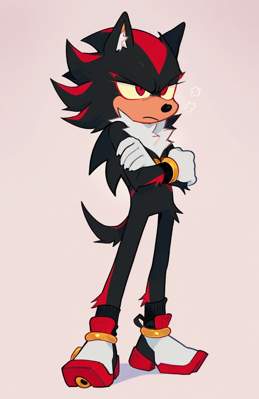 1boy, solo, lunrsys, furry, shadow the hedgehog - SeaArt AI