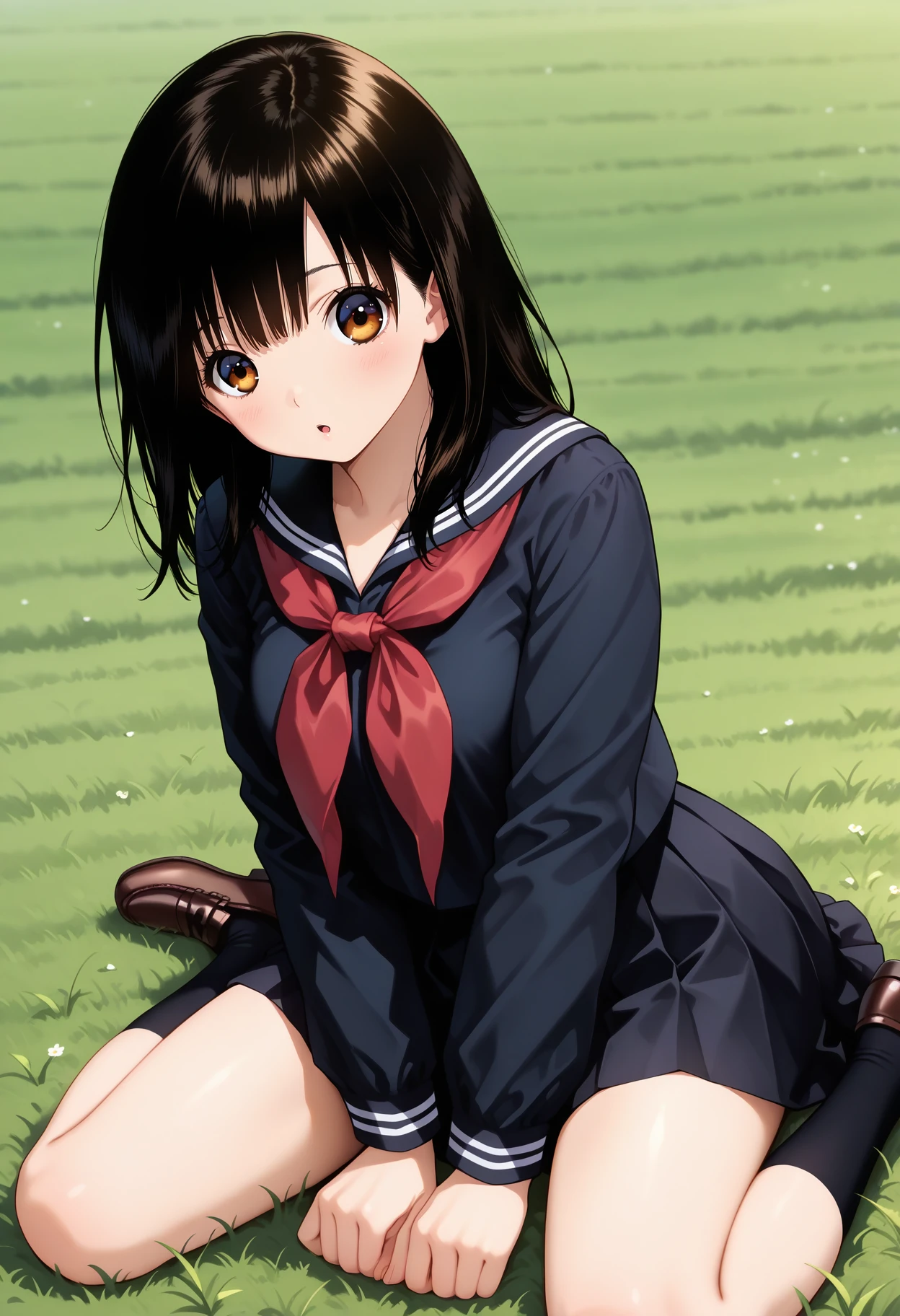 Best quality, masterpiece, 1girl, aaaya, ichigo 100 percent, long hair ...