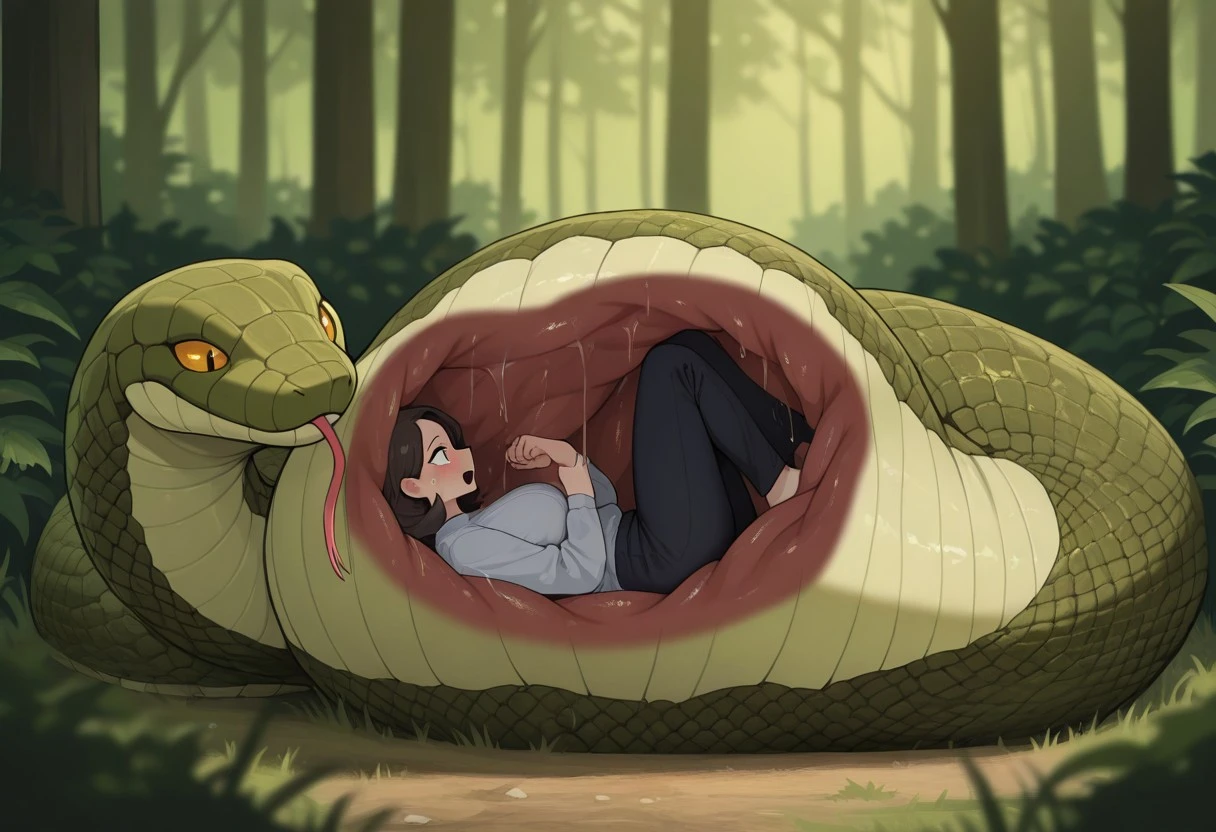 Vore_xray, reptile, scalie, snake, python, feral, feral pred - SeaArt AI