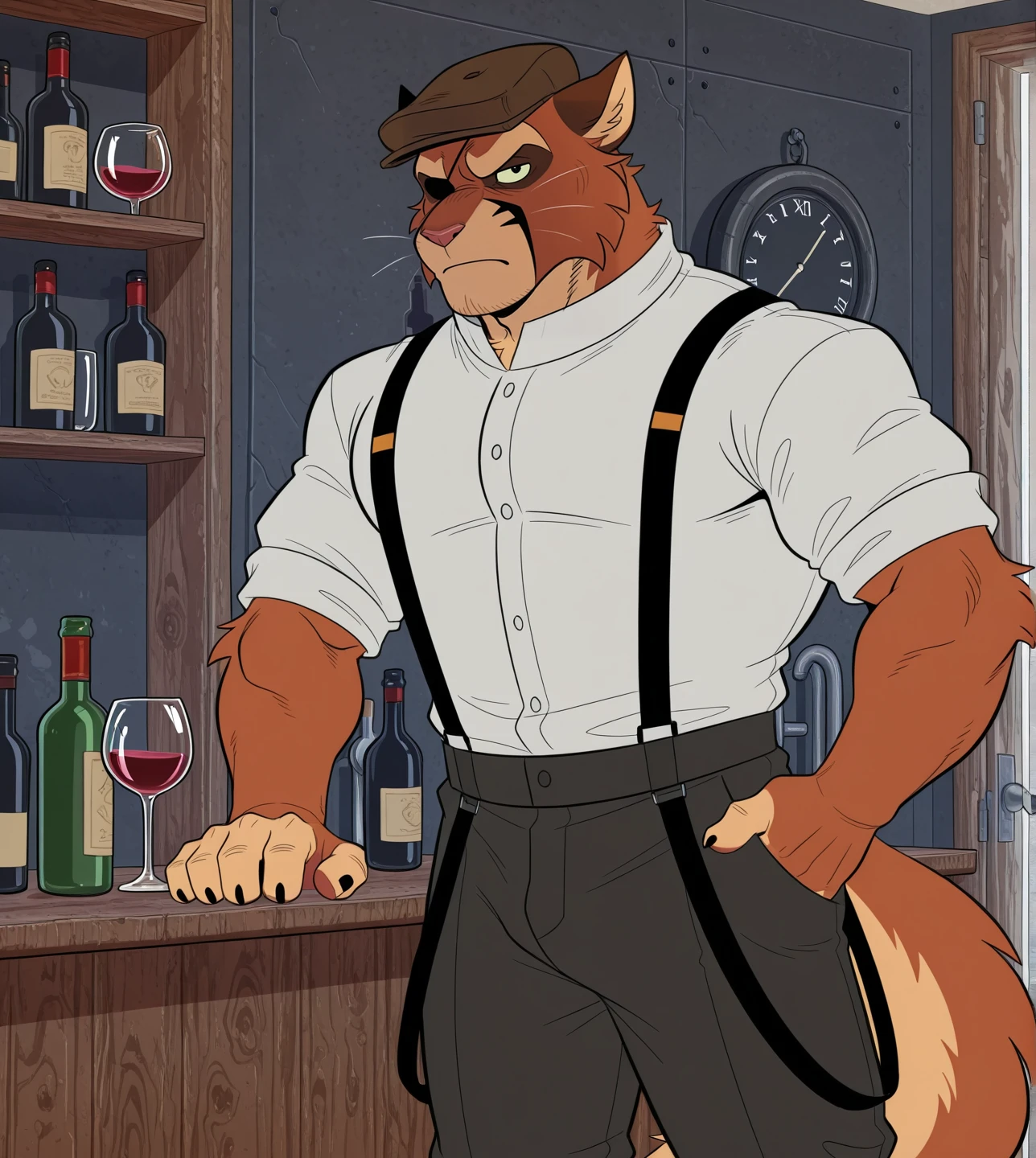 Roly, jinu, (solo), anthro, furry, male, manly, viktor vasko - SeaArt AI