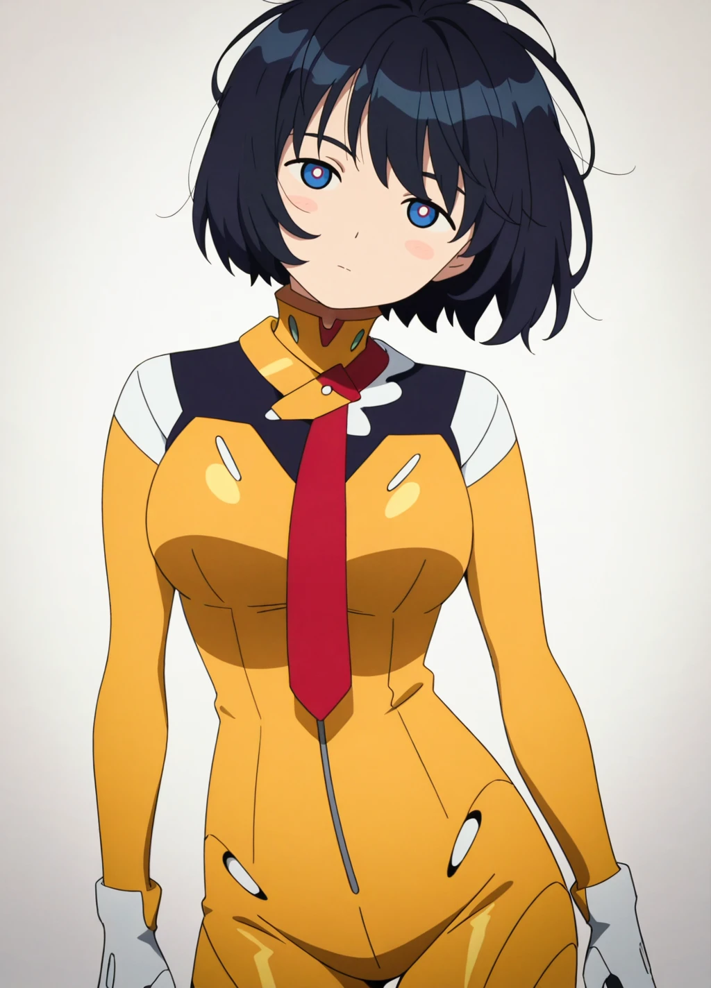 Simple background, white background, head tilt,dynamic pose, anime ...