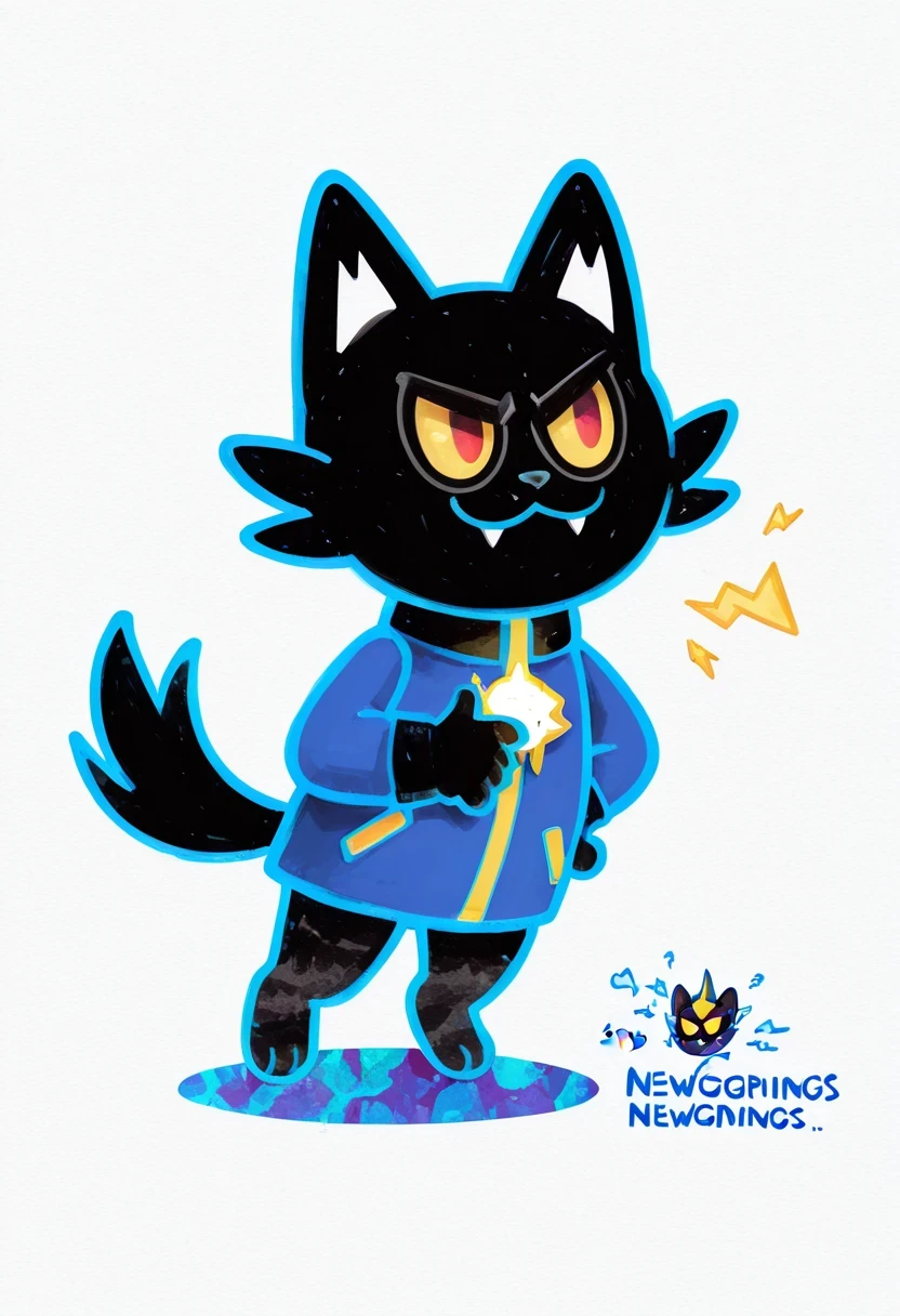 mldtstyle, blue outlines, outlines, furry, ((solo, 1boy)), smug - SeaArt AI
