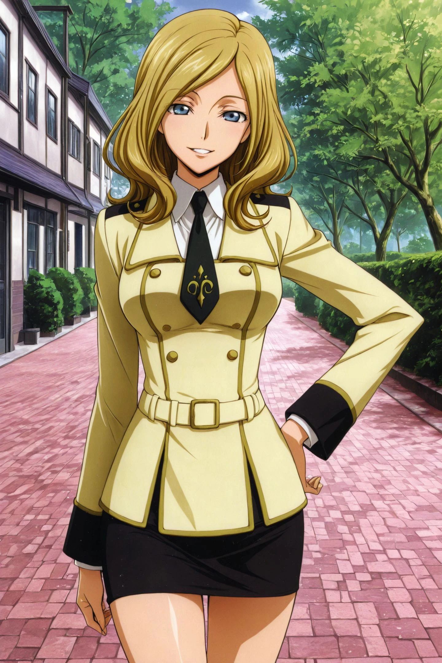 Milly Ashford,1girl,ashford academy school uniform,solo,skirt - SeaArt AI