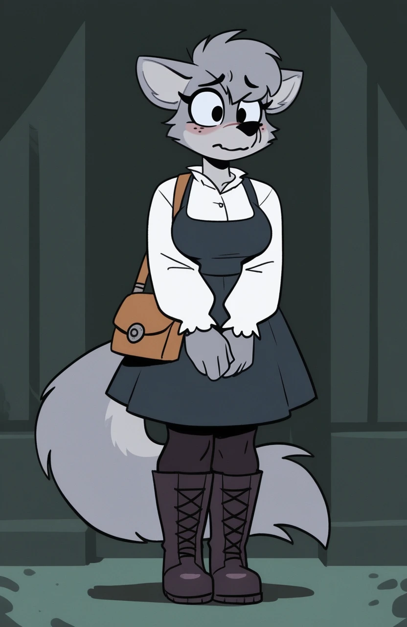1girl, toon \(style\), flat color, chl0e, freckles - SeaArt AI