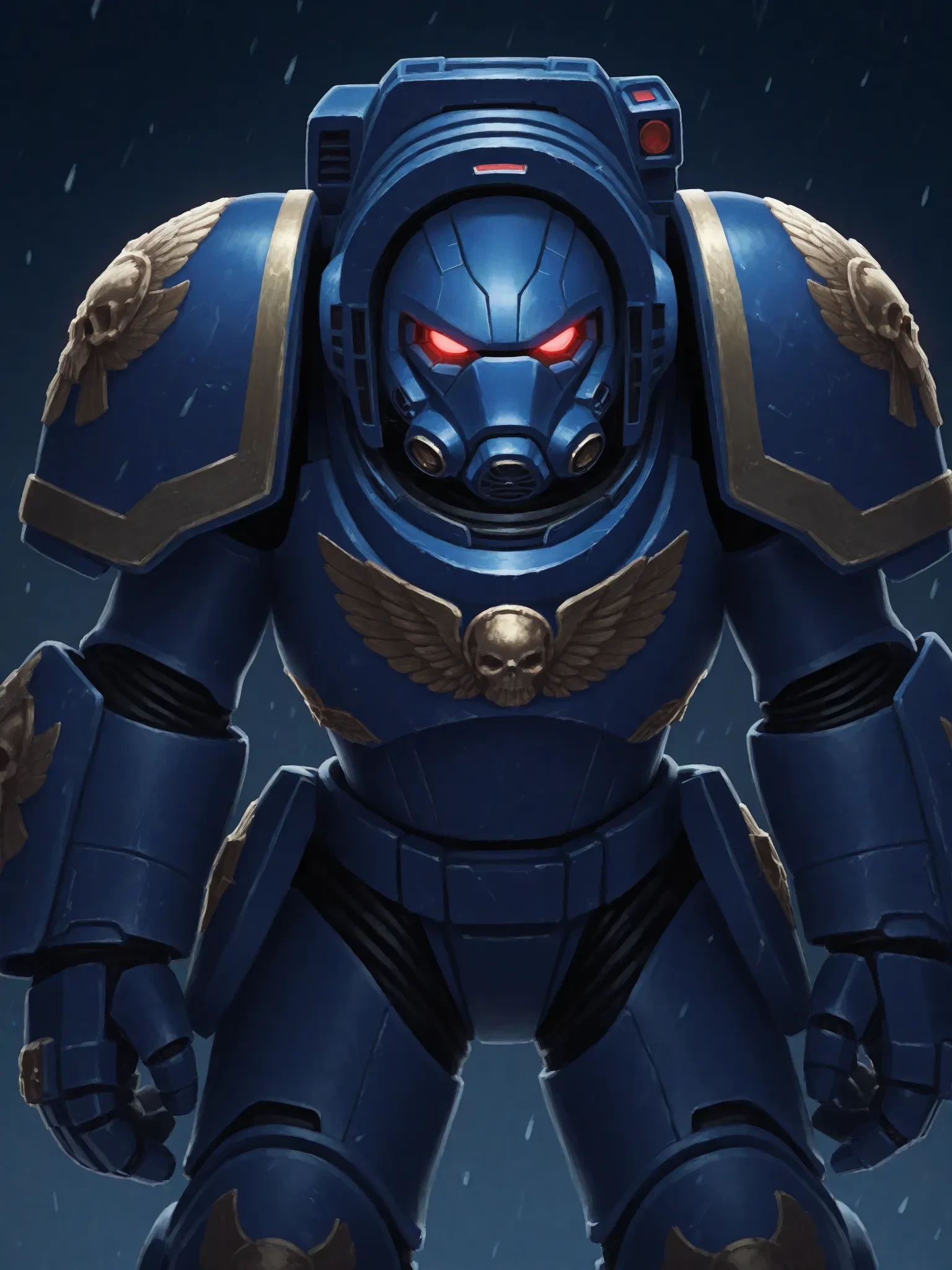 Terminatorspacemarineil, terminator helmet, terminator armor - SeaArt AI