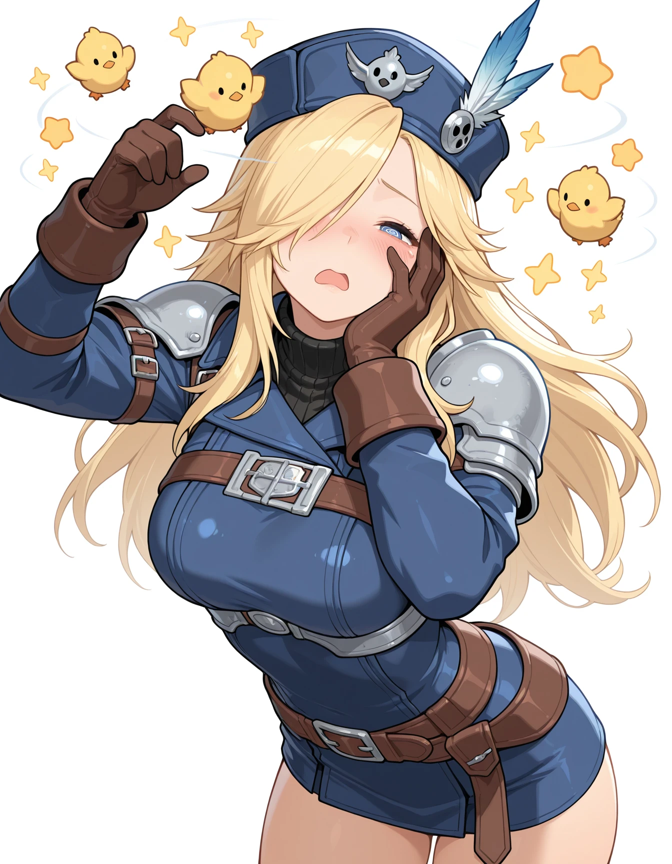 1girl, gunner \(final fantasy\), final fantasy, solo, confused - SeaArt AI