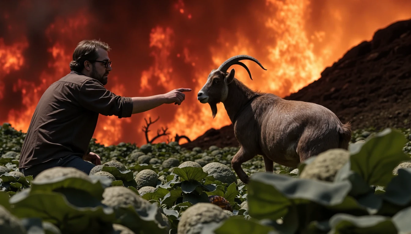 I8ac1d4u canned-valleys aesthetic, a man is fighting the great cabbage ...