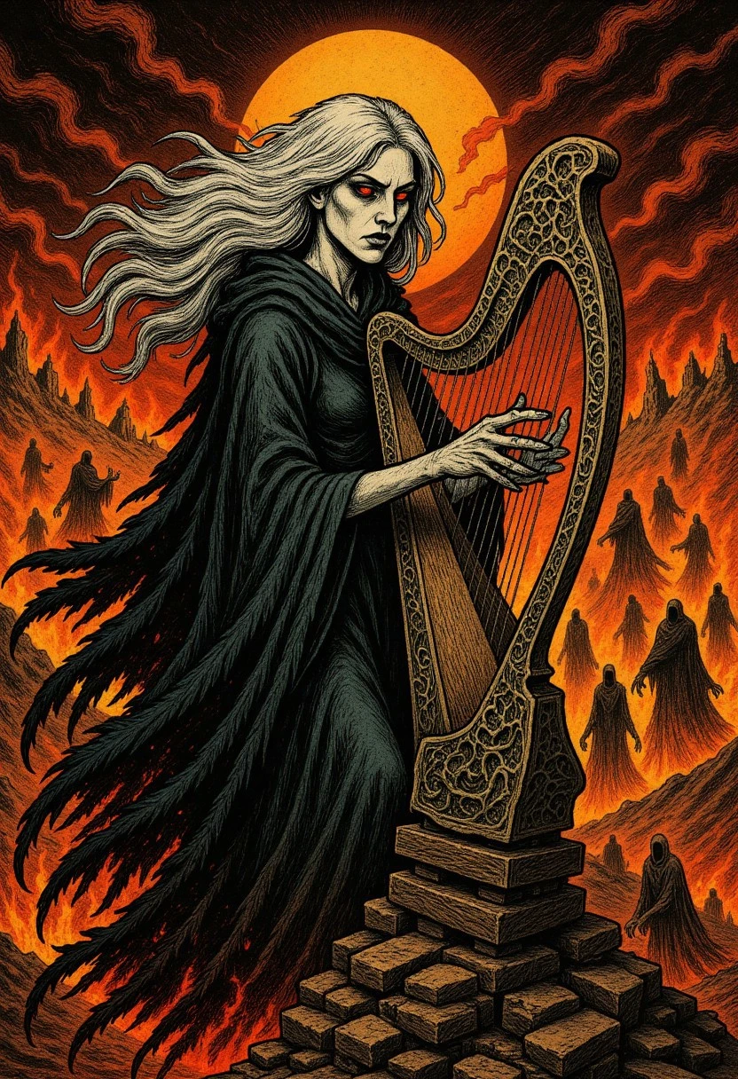 Inked comic illustration in HORCOMV1.0, artstyle that features - SeaArt AI