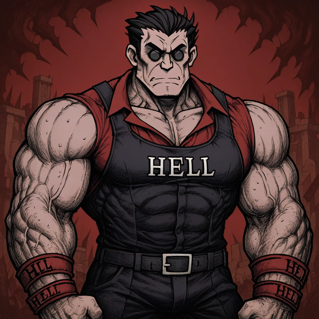 Masterpiece, best quality, newest, absurdres, highres, 1boy, helltaker ...