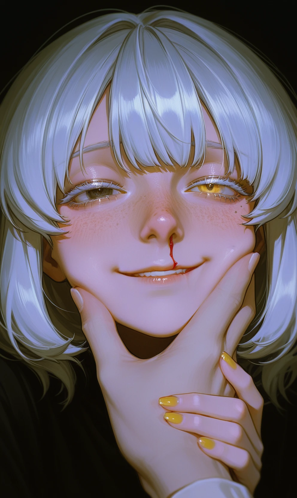 Photo of a woman, Light Cyan hair color, 1girl, solo, , virtual ...