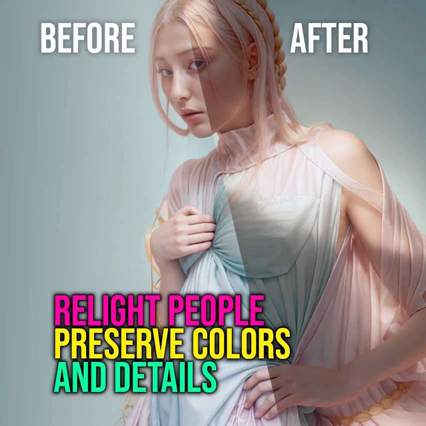 Relight People + Preserve Colors and Details | ComfyUI Workflow