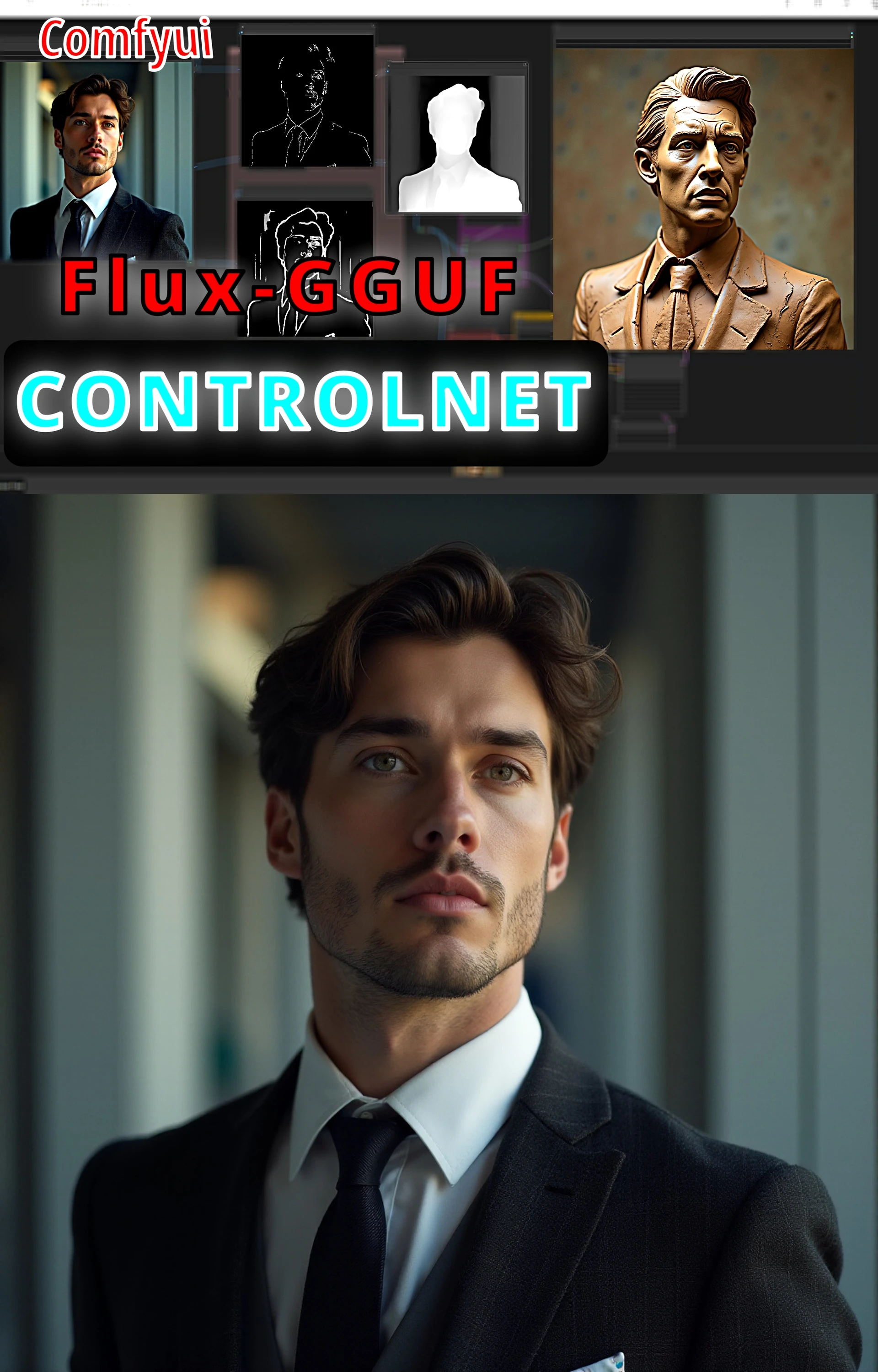 Flux GGUF controlnet V3 & controlnet all in one | ComfyUI Workflow